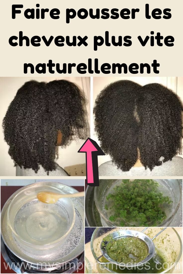 Comment faire pousser les cheveux plus vite naturellement en 1 semaine fait maison - Santé Peau Noir